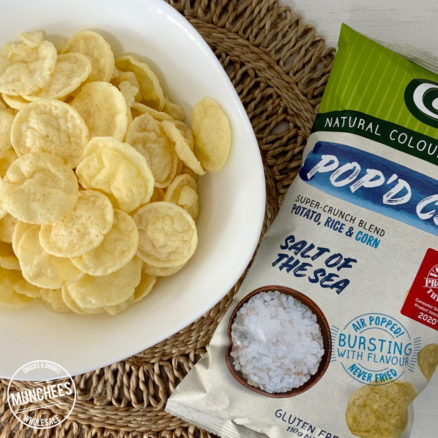 Cobs Pop'd Salt of the Sea Chips - Munchees Wholesale