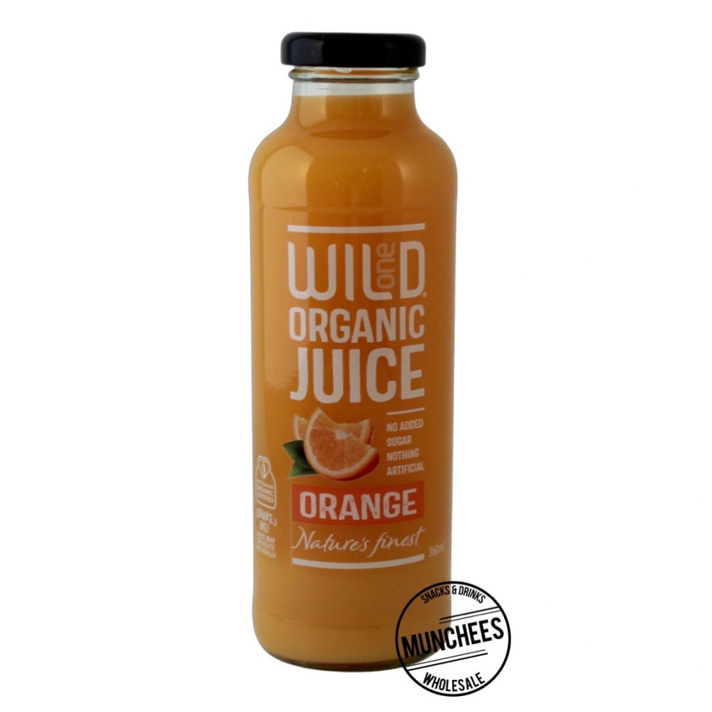Wild One Organic Juice Orange 12 x 360ml - Munchees Wholesale