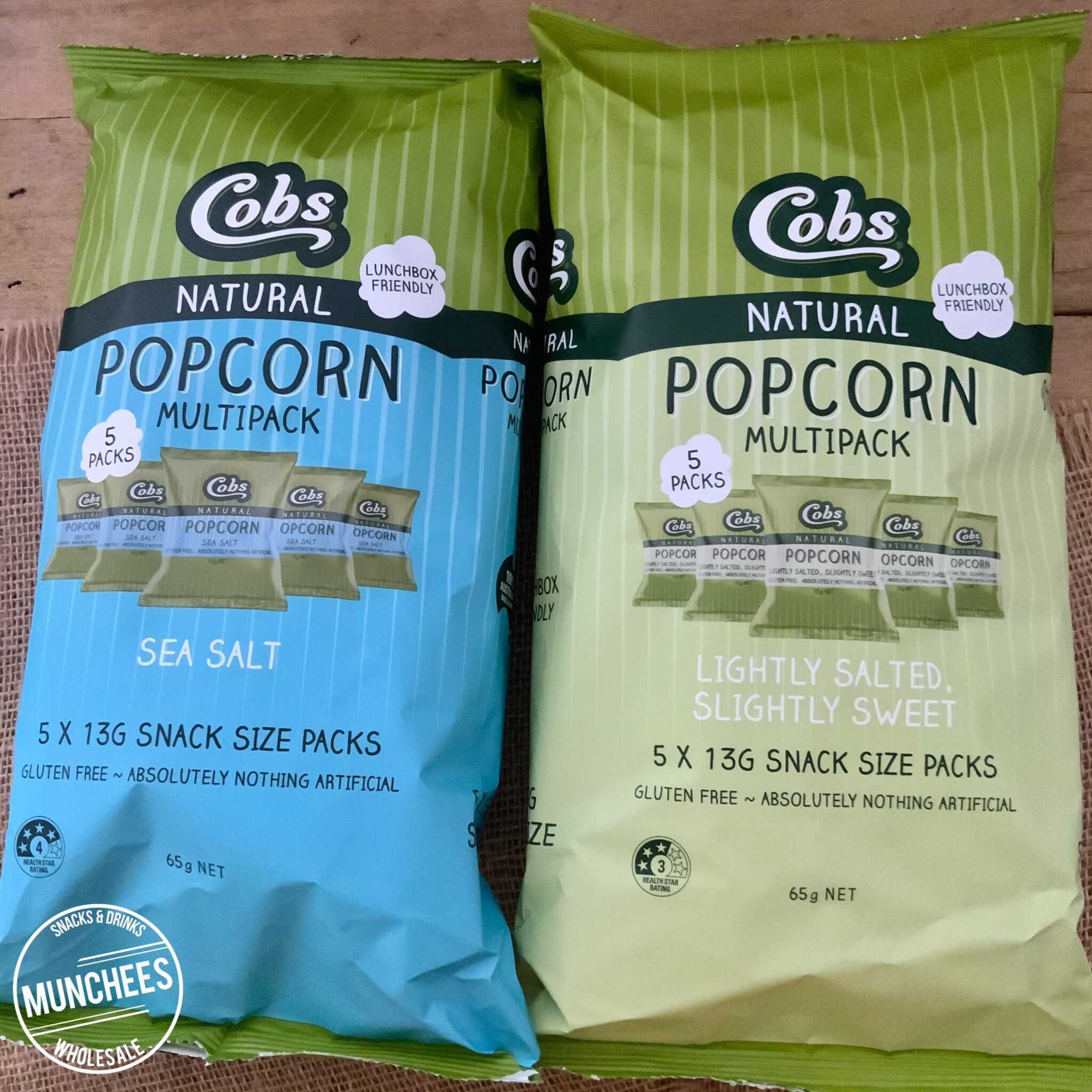 Cobs Multipack Sea Salt Popcorn 10x65g - Munchees Wholesale
