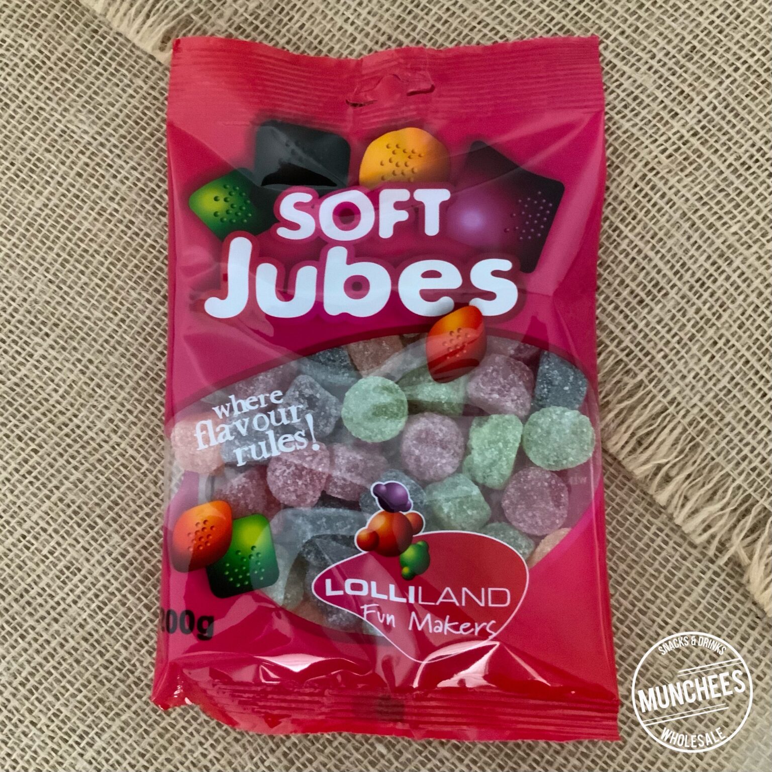 Lolliland Soft Jubes 24x200g - Munchees Wholesale