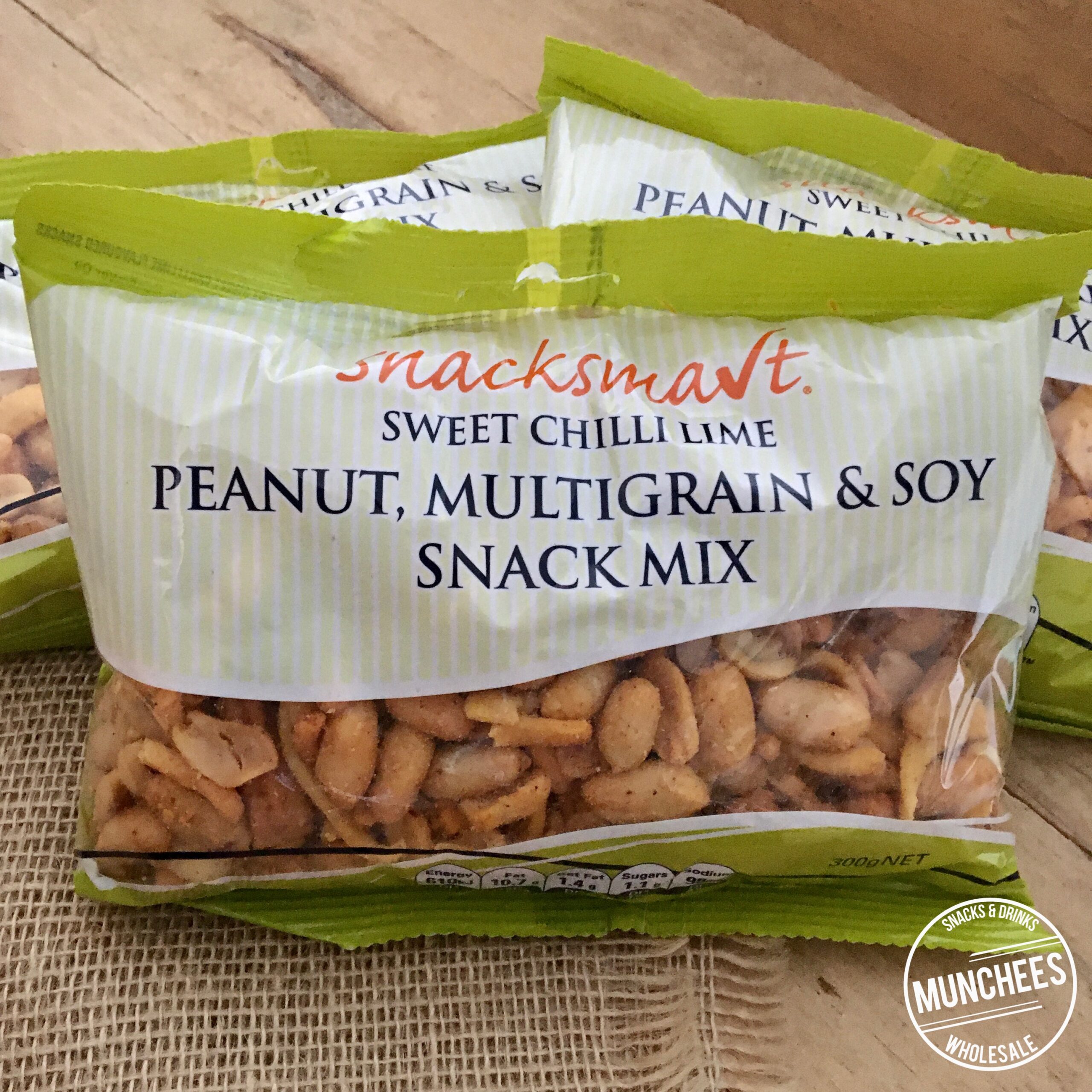 Piranha Snacksmart Sweet Chilli Lime Peanut Mix 14x300g - Munchees