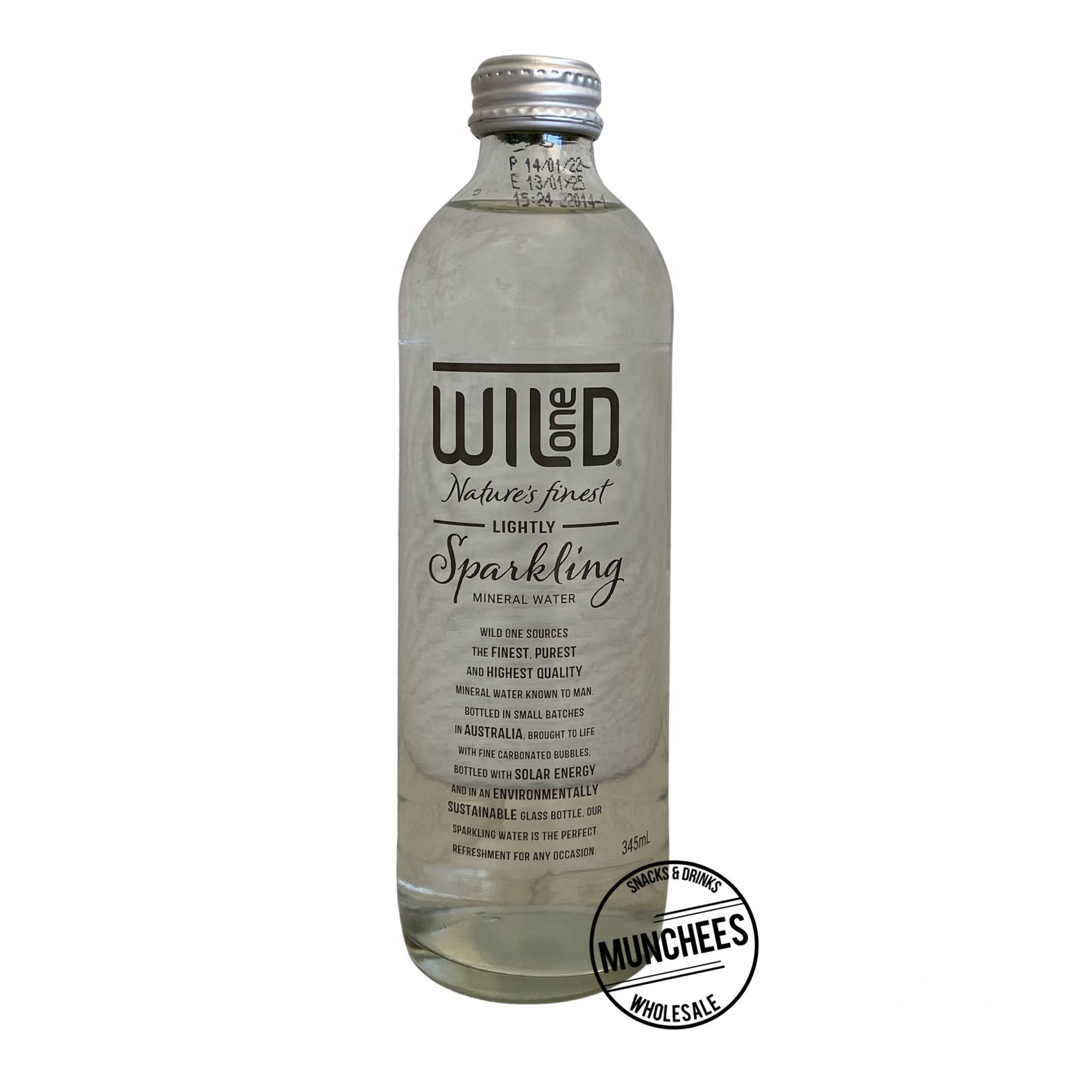 Wild One Sparkling Water 12x345ml - Munchees Wholesale
